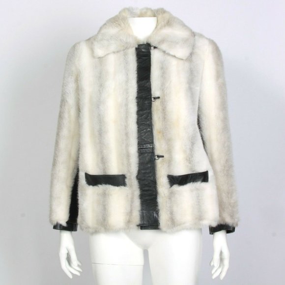 Burand's | Jackets & Coats | Vintage 8s White Faux Fur Jacket Burands ...